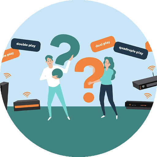 Simple, dual, triple ou quadruple play : quelles différences