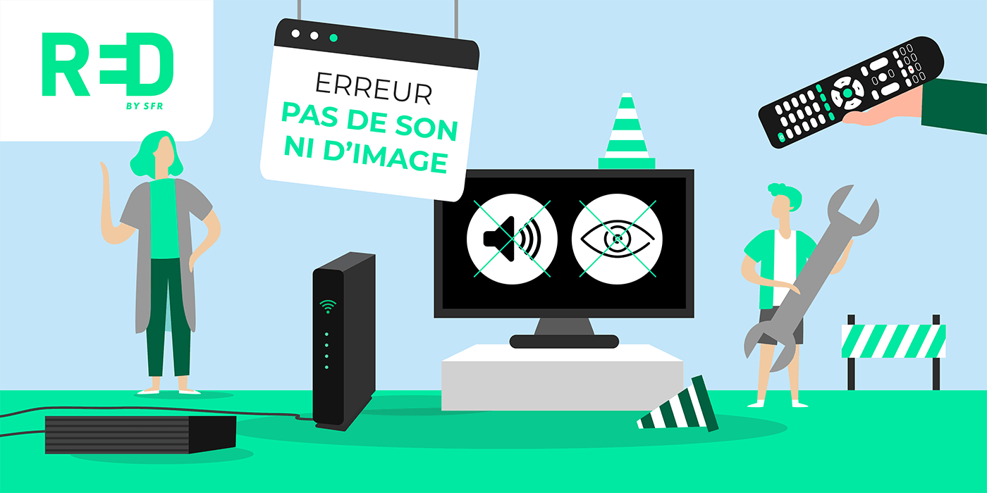 Pas de son ni d’image sur la TV RED by SFR : que faire