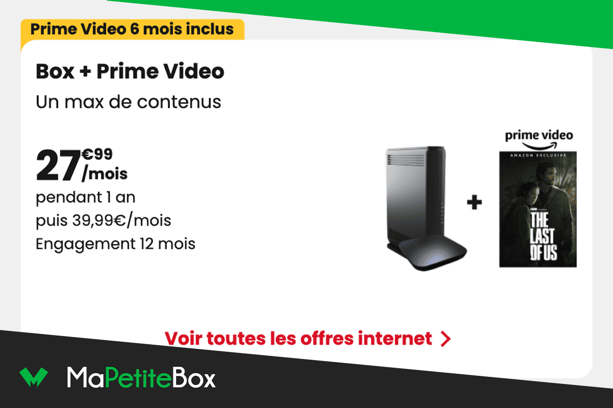 Prime Video gratuit avec ces abonnements internet dès 27,99€