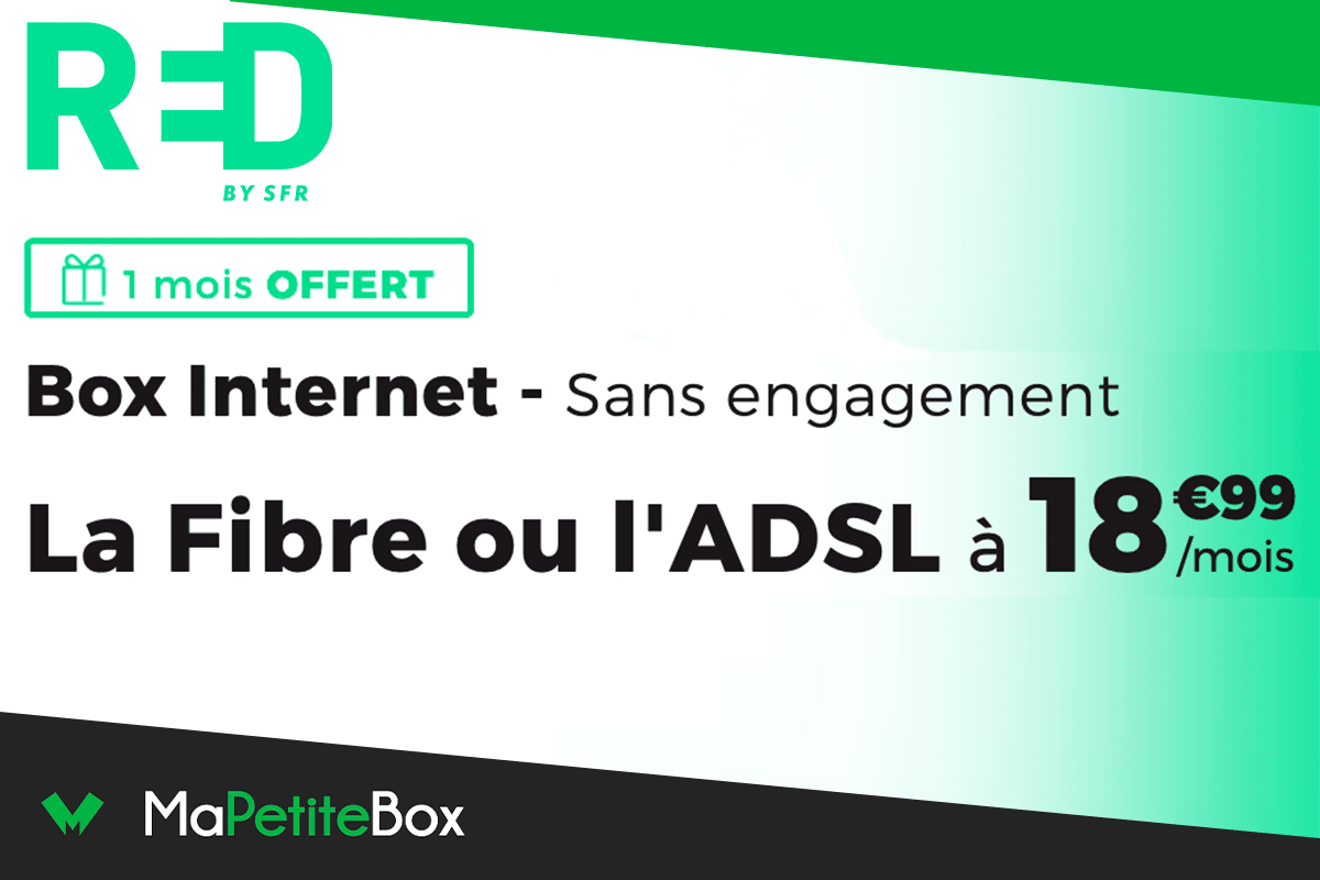SOLDES : un mois gratuit sur toutes les box internet RED by SFR