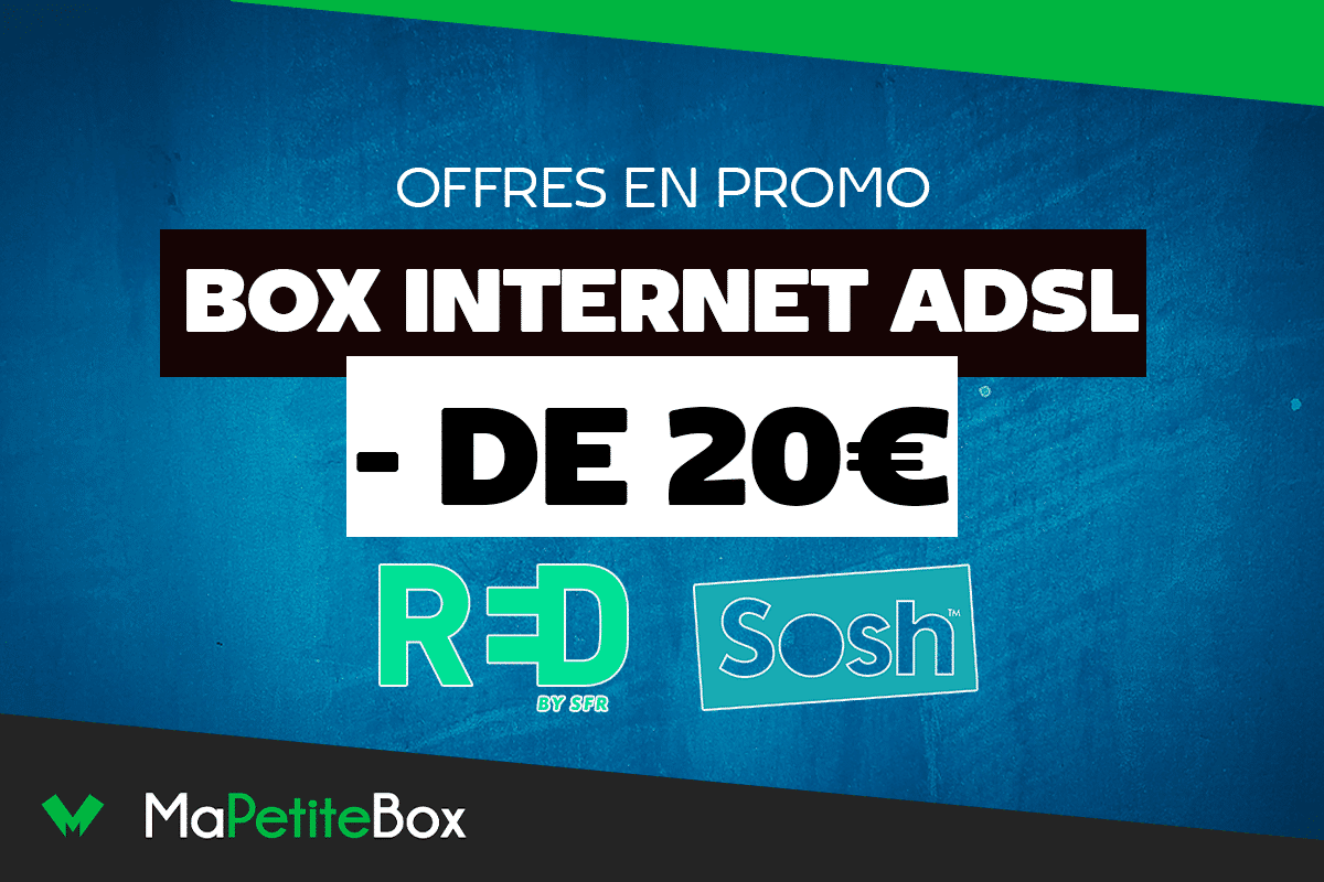 Offres en promo Sosh et RED by SFR : la box ADSL dès 18,99€