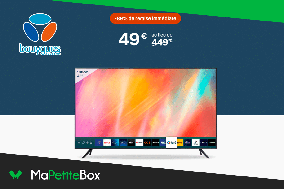 Cette box internet avec Smart TV à -89% chez Bouygues Telecom