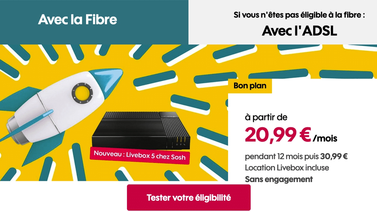 Box internet Orange et Sosh : qui choisir pour la fibre d'Orange