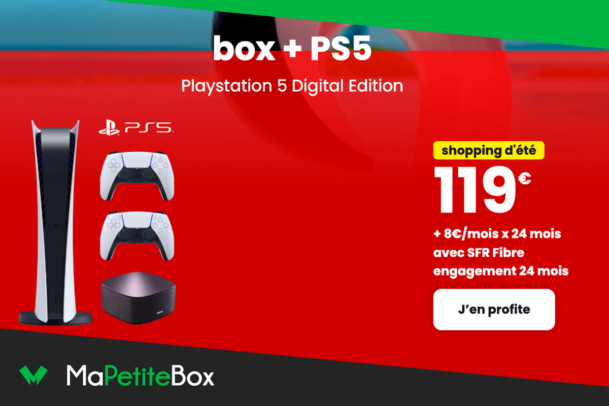 Soldes folles SFR : la PS5 en promo à 119€ avec une box internet