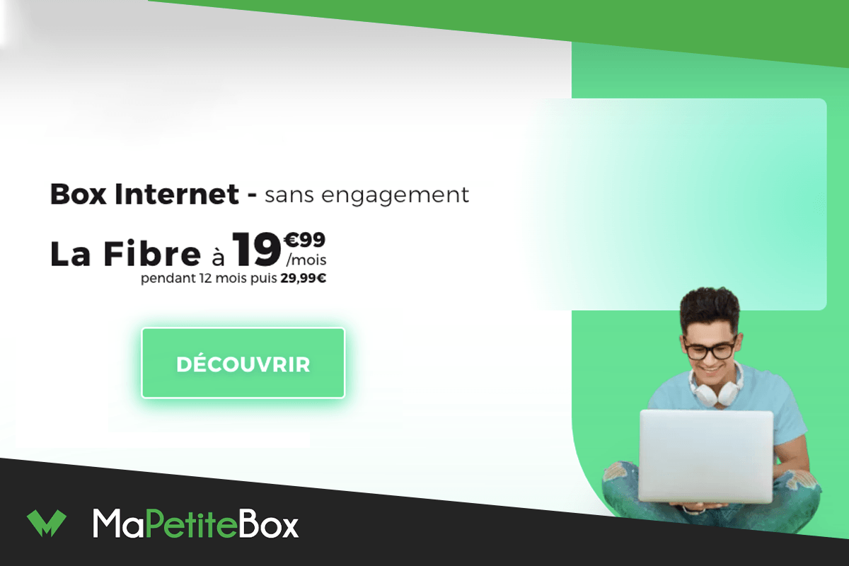 19,99€/mois pour la box internet fibre optique de RED by SFR