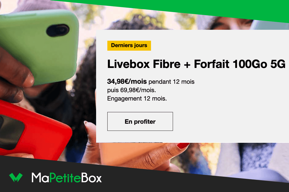 Box internet en promo avec le forfait mobile 100 Go d'Orange