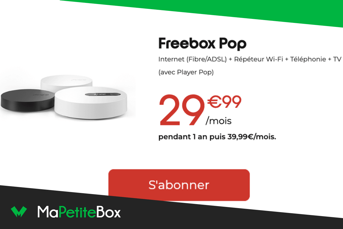 Free : des box internet sans engagement dès 30€, promo durant un an