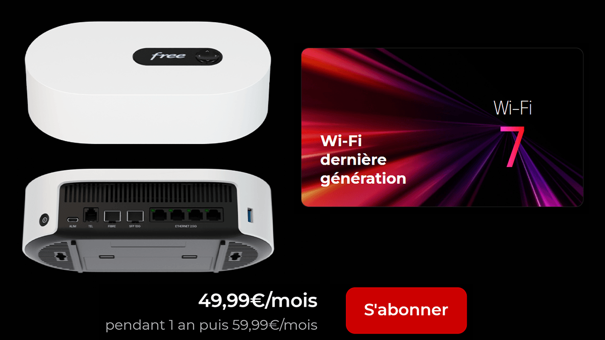 La plus puissante des box fibre optique : WiFi 7, 8 Gb/s et streaming inclus
