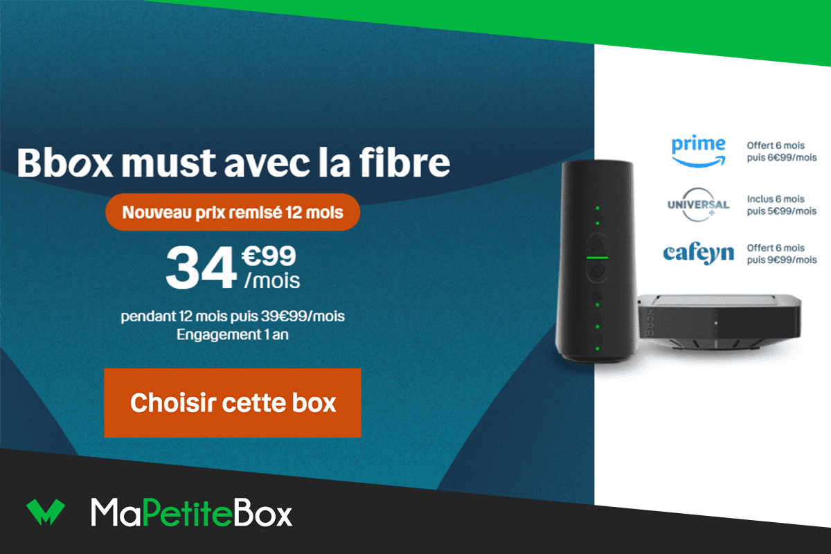 Les box internet premium Bouygues, fibre et TV dès 34,99€