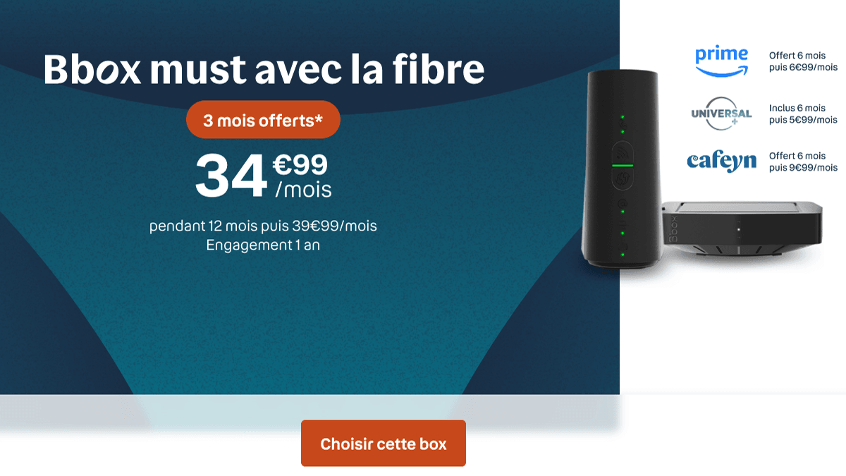 3 mois offerts sur les box internet en promo de Bouygues