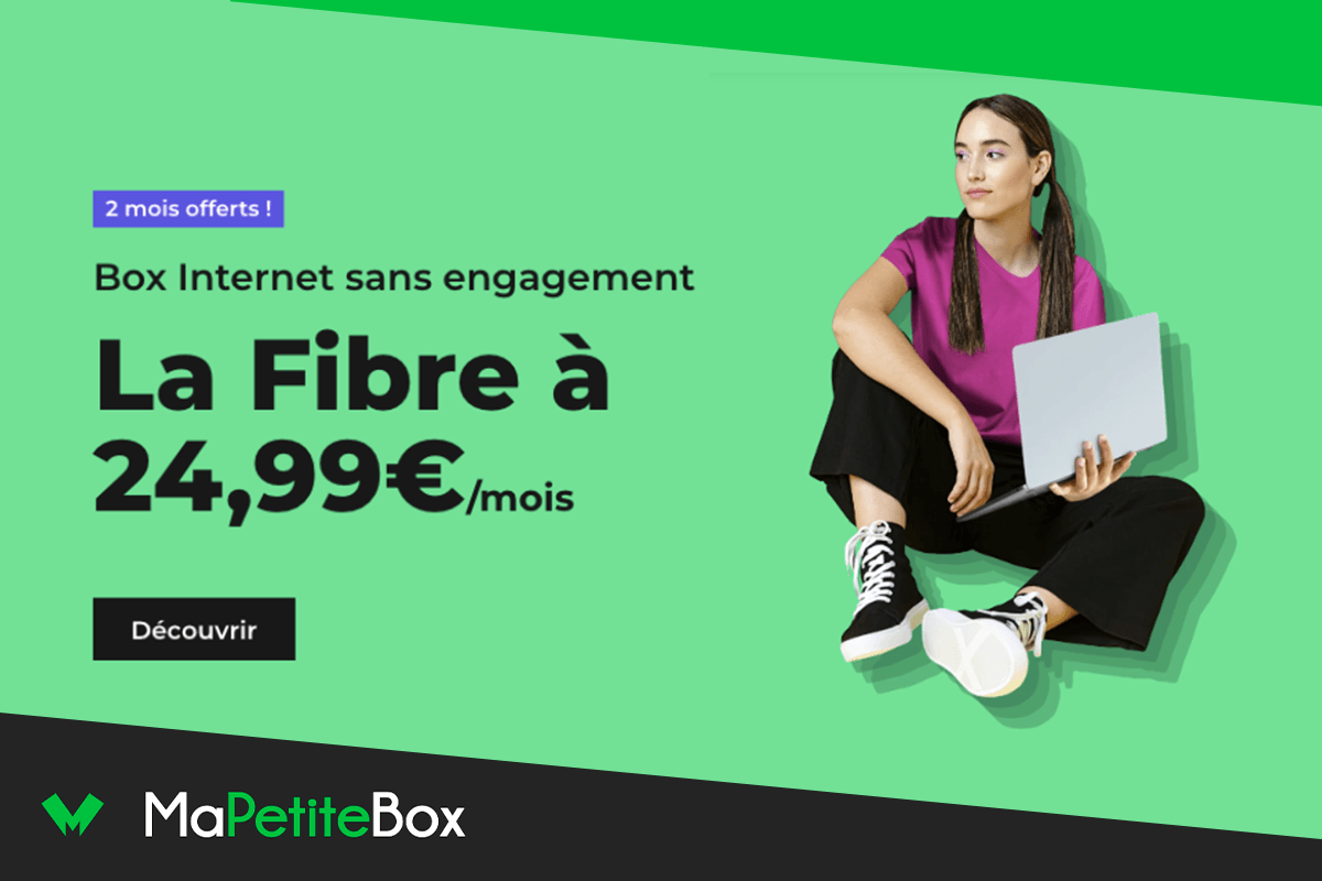 La box internet en promo de RED by SFR dispose de 2 mois offerts