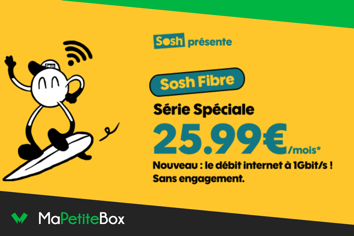 La boîte Sosh est une box internet fibre Orange à 25,99/mois et un ...