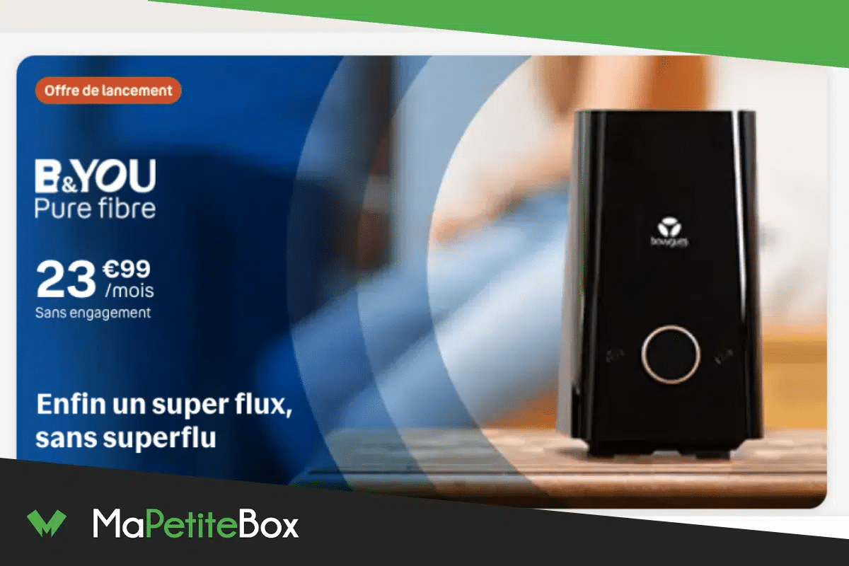B&YOU Pure Fibre : l'offre internet très efficace à tout petit prix