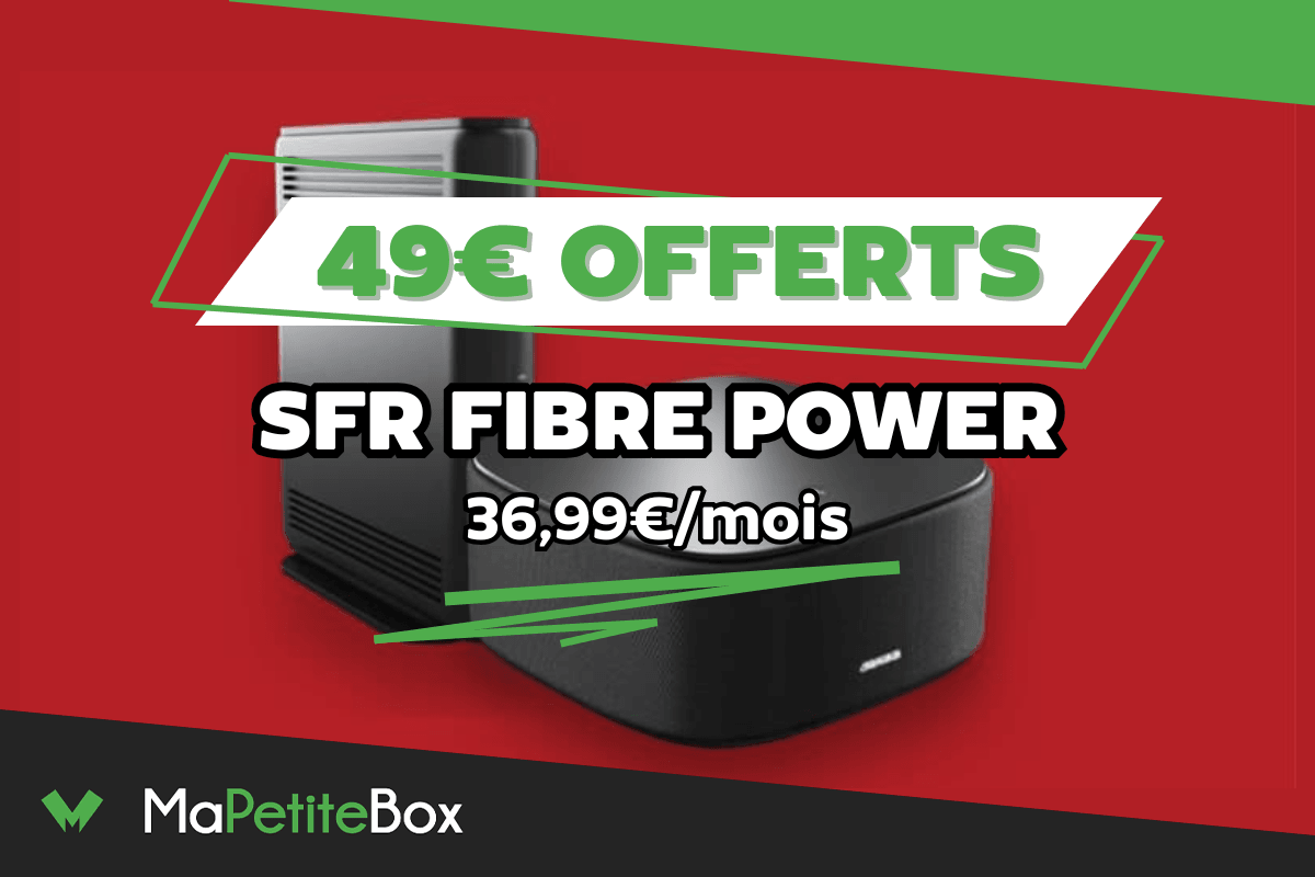 Box internet Wi-Fi 6 avec 49€ offerts sur la SFR Fibre Power à 37€