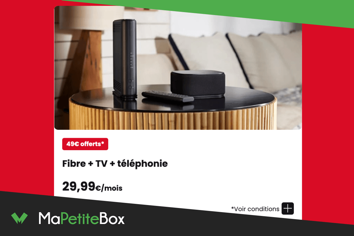 Box internet : la SFR Fibre Starter cartonne, avec 49€ offerts