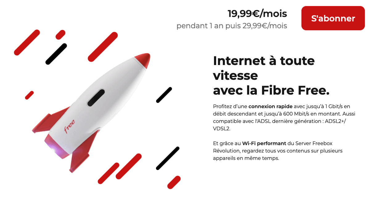 Box internet pas chère : la Freebox Révolution Light à 19,99€/mois