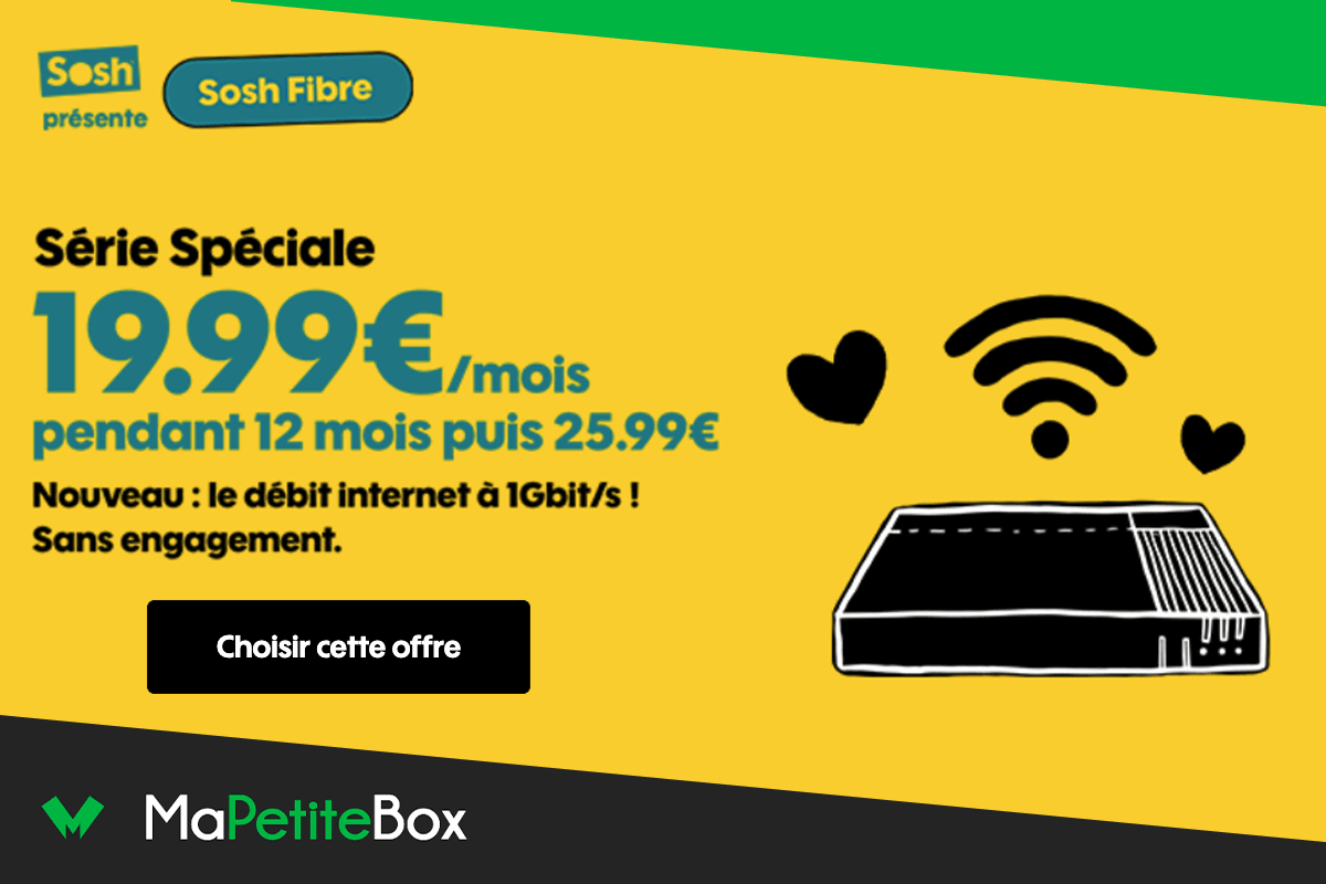 19,99€/mois pendant 1 an : c'est le prix de la box internet en promo de ...