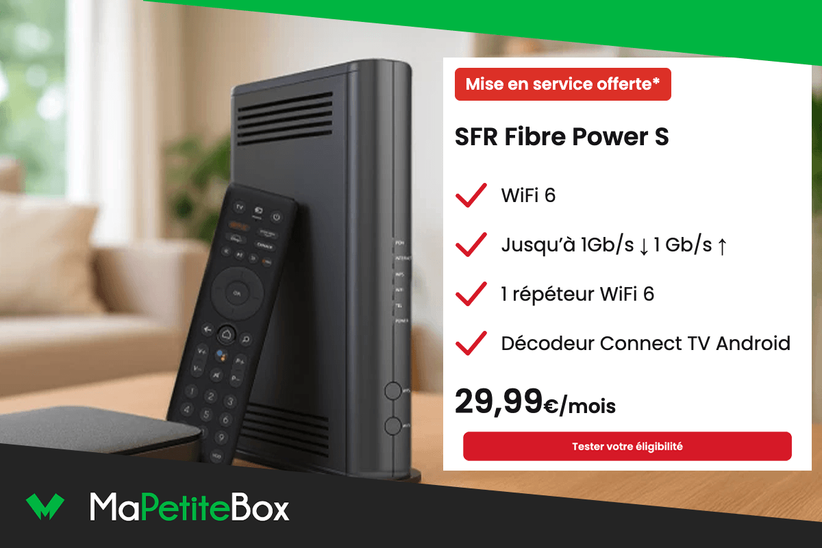Irrésistible : la box internet fibre optique SFR Power S est pensée ...
