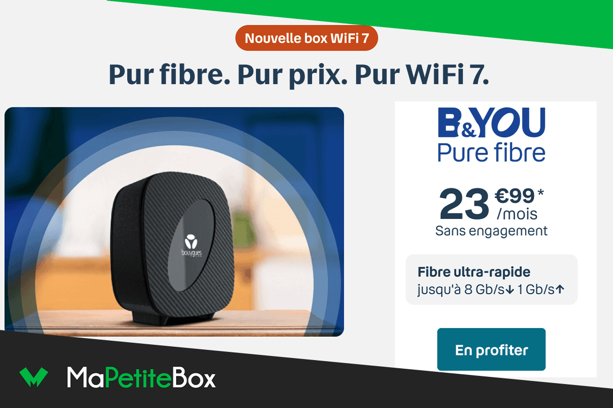 B&YOU Pure Fibre : la fibre optique à tout petit prix sans compromis