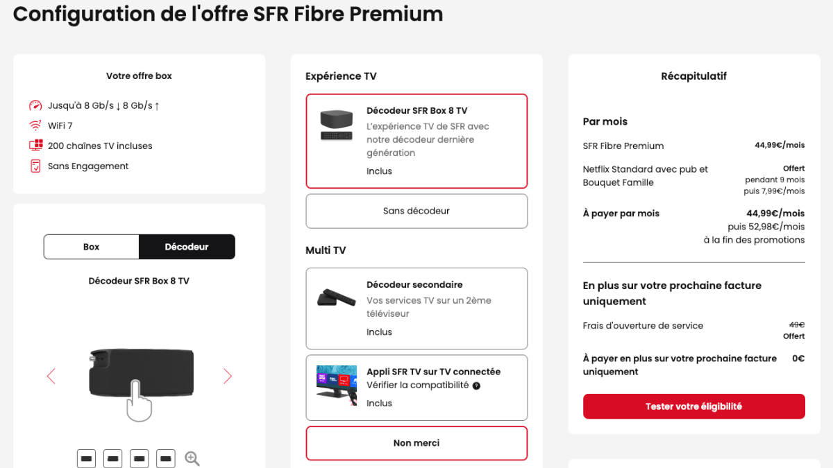 Box internet : la SFR Fibre Premium revient avec le Wi-Fi 7
