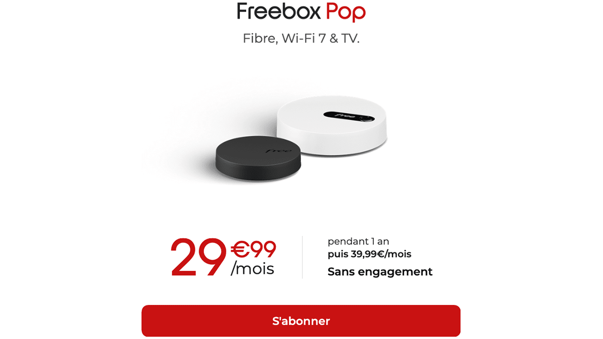 Box internet en promo : jusqu'à 149€ offerts avec la Freebox Pop