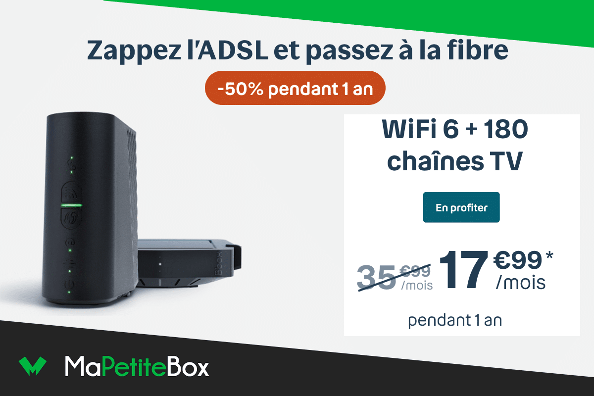Zappez l'ADSL et passez à la fibre : 50% de remise pendant 1 an sur la ...