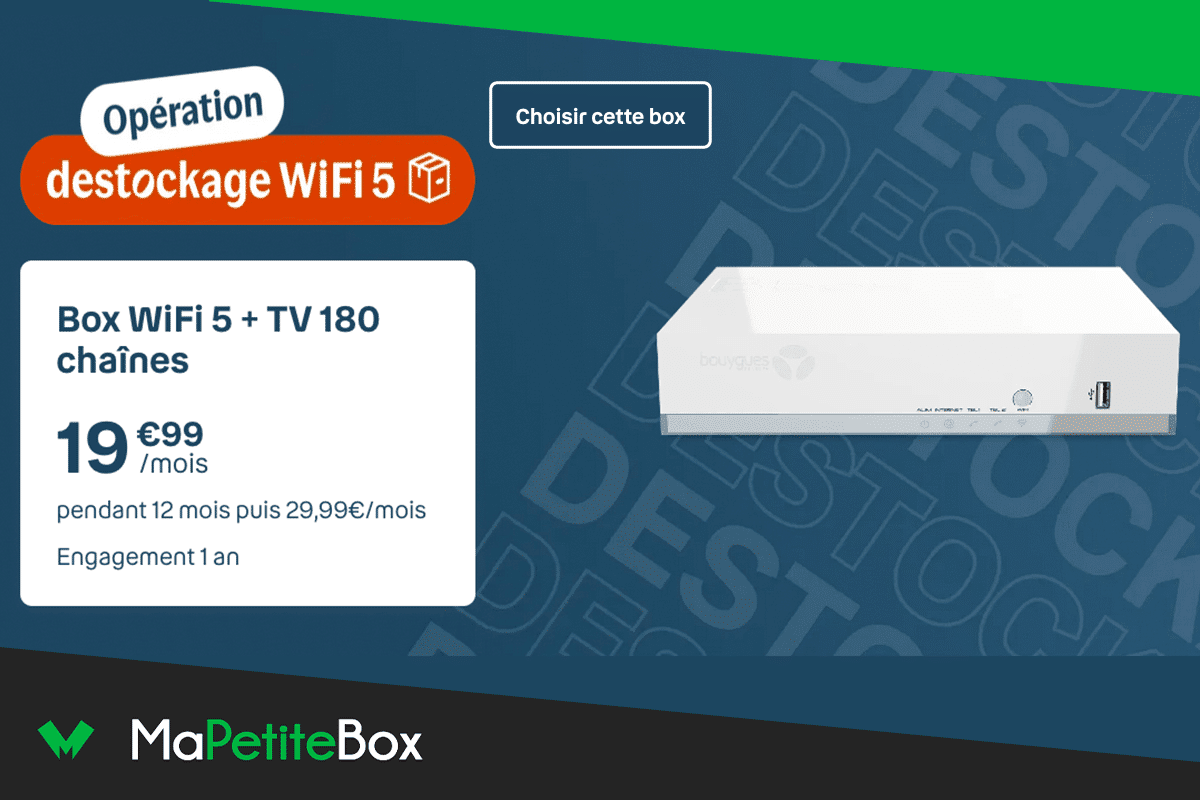 Même après Noël, la box internet pas chère Bbox destockage est là