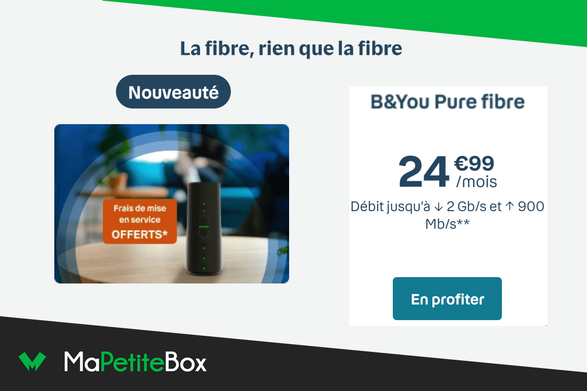 Nouvelle box internet B&You : la Pure Fibre se dote d'une petite sœur