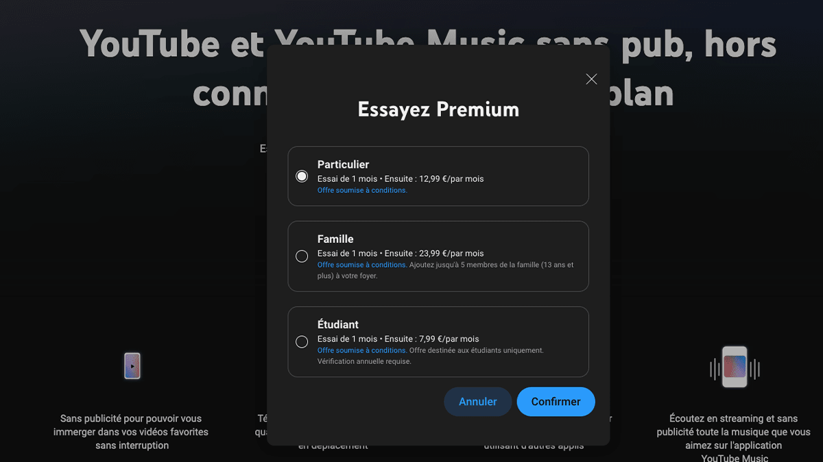 Augmentation de YouTube Premium : la France bientôt sur la liste