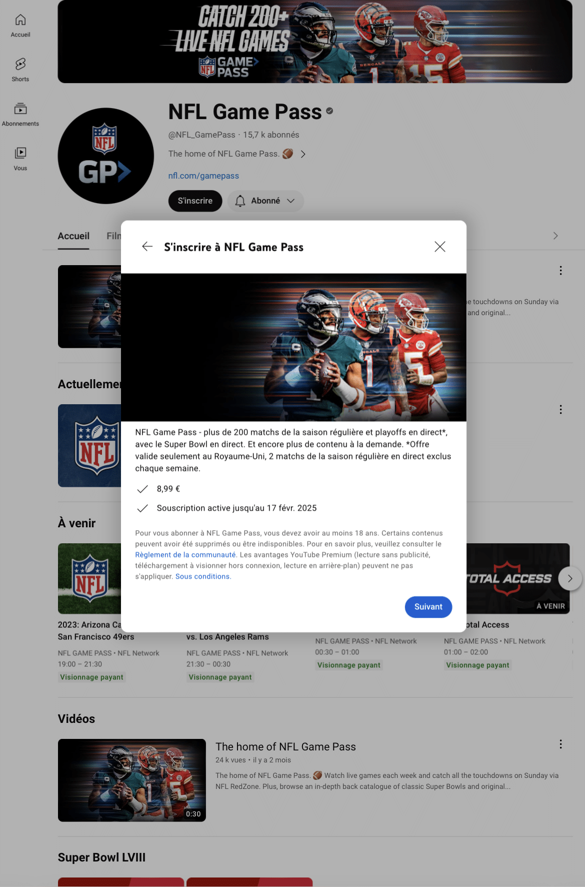 NFL Game Pass : une erreur de prix le fait tomber à 8,99€ au lieu de 200€