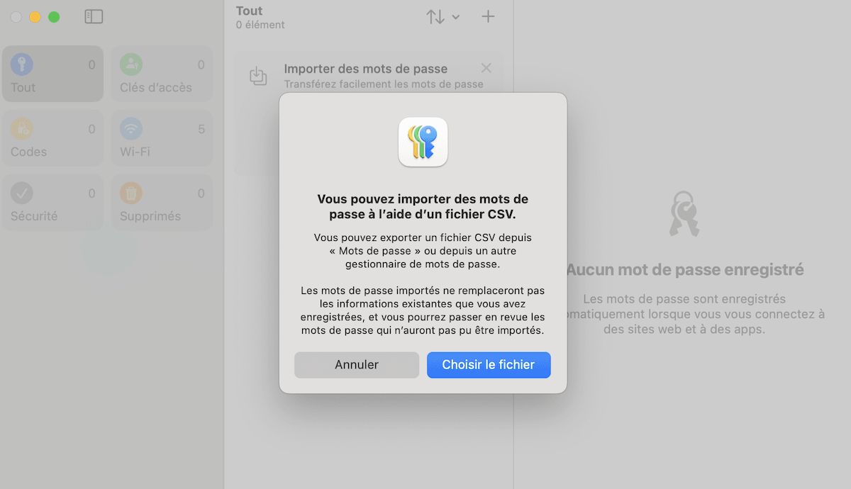 Mots de passe enregistrés sur Safari : comment les modifier