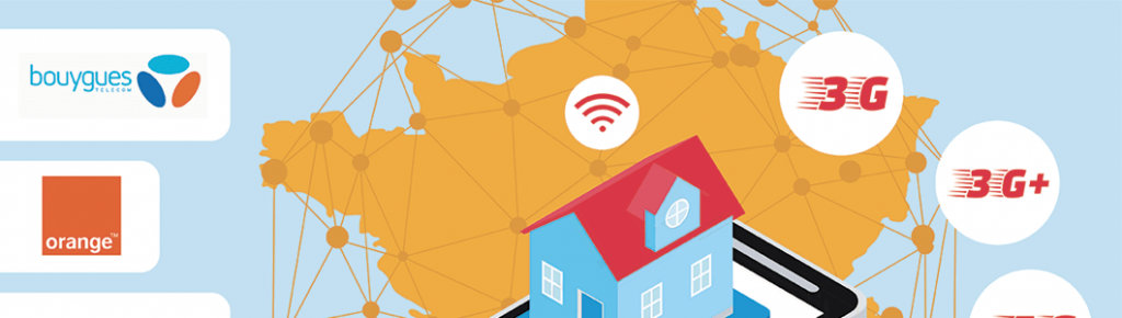 Carte de couverture réseau 4G et 5G des opérateurs mobiles