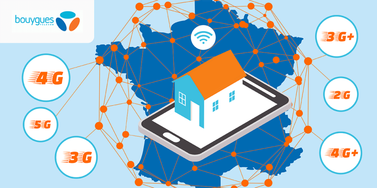 Quelle est la couverture réseau 2G, 3G, 4G, 4G+ et 5G de Bouygues