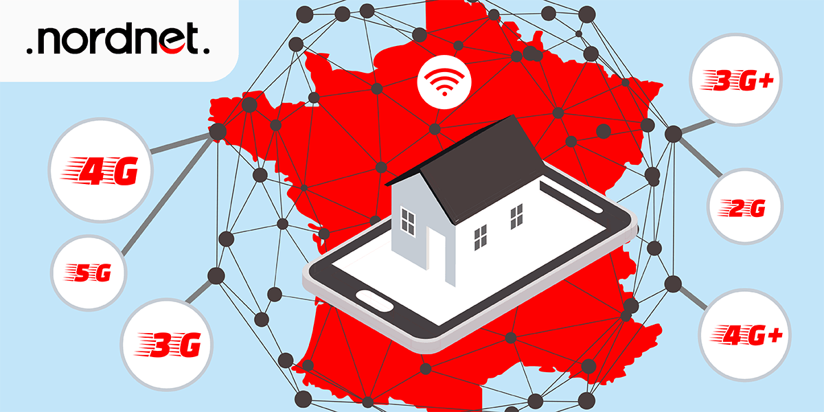Nordnet : couverture réseau 3G, 3G+, 4G, 4G+, 5G et débits