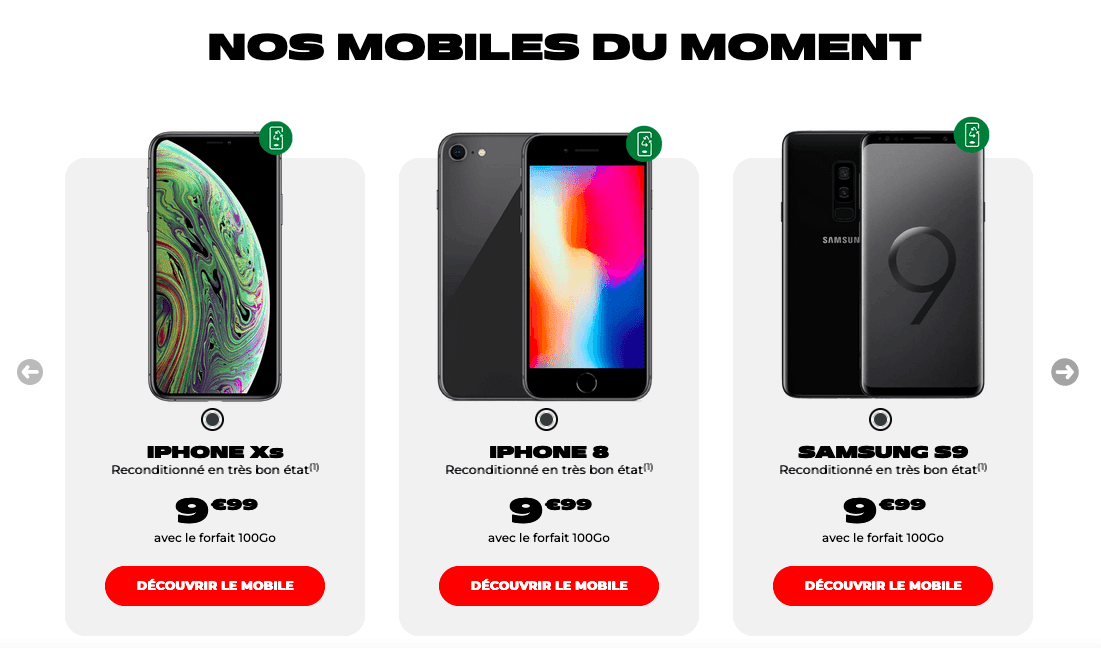 L'iPhone Xs pas cher, à 9,99€ avec le forfait 100 Go de NRJ Mobile