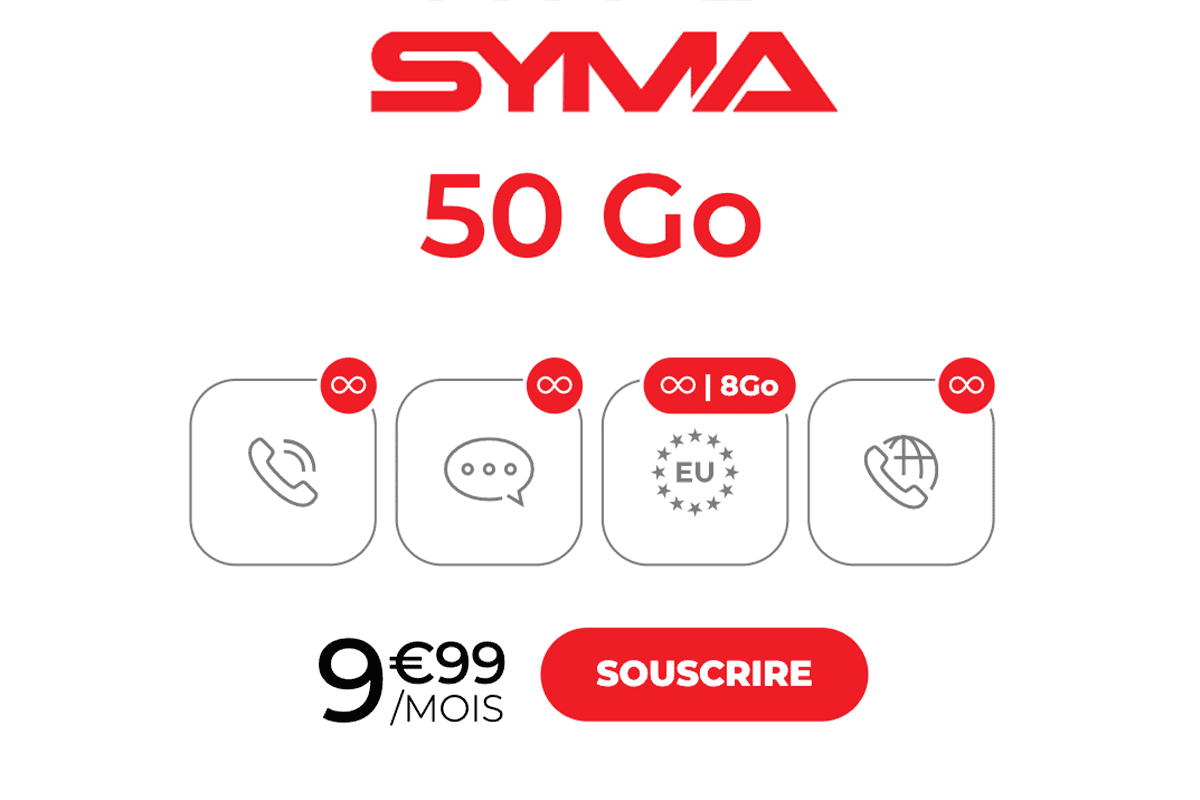 Le 9 de Syma Mobile : un forfait pas cher avec 50 Go à la clé