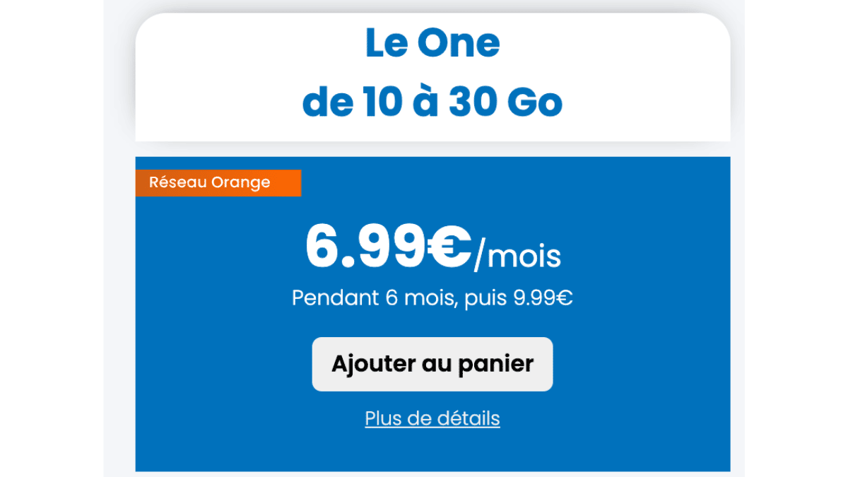 YouPrice : des offres de forfait sans engagement dès 6,99€/mois