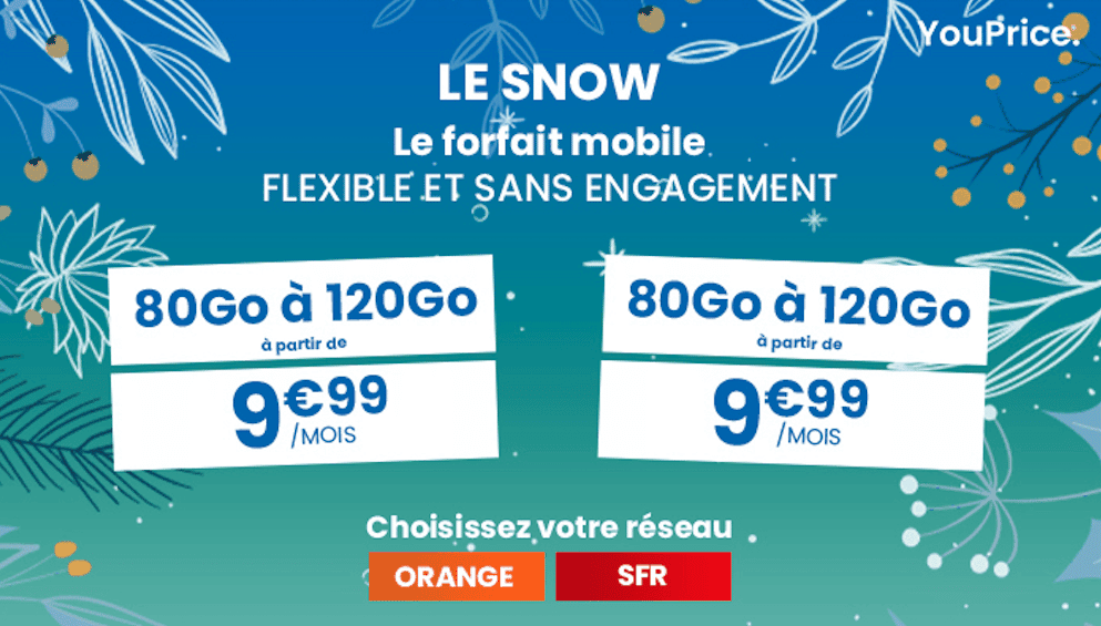 Offre spéciale : le nouveau forfait en promo YouPrice à 9,99€