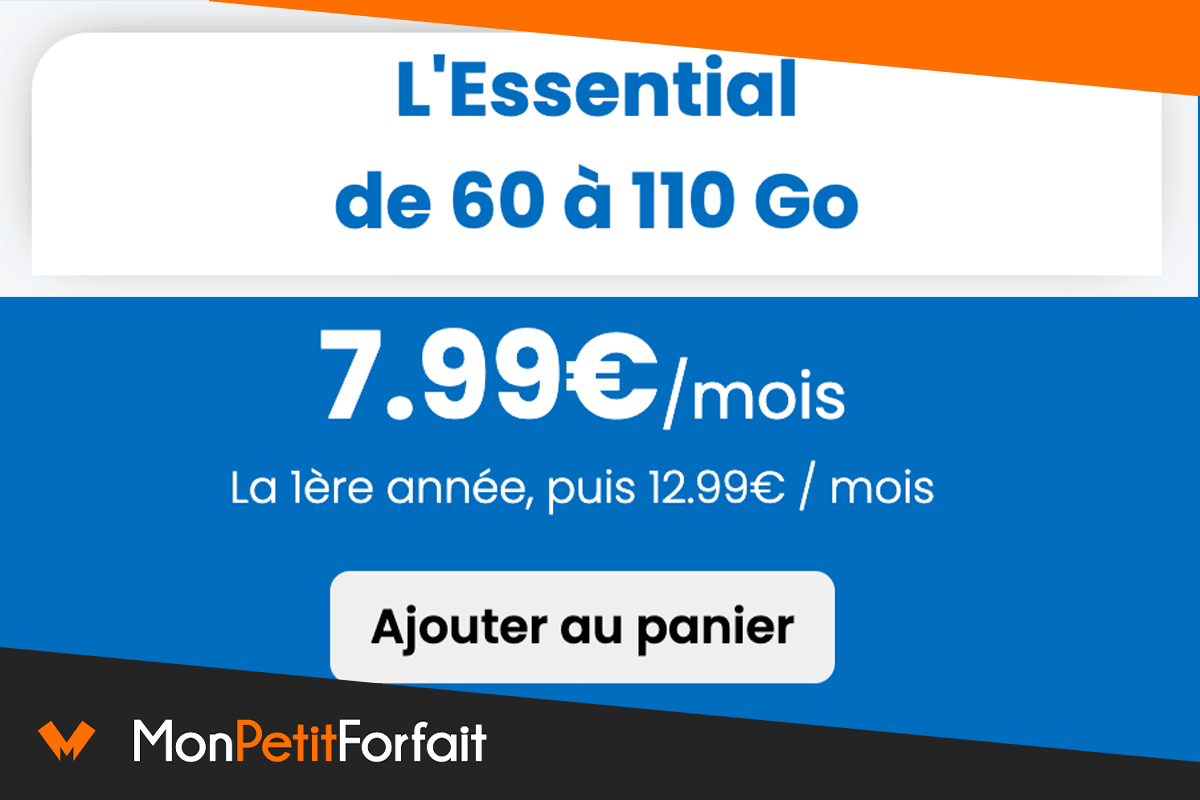 60 Go dès 7,99€ avec les meilleurs forfaits en promo du moment