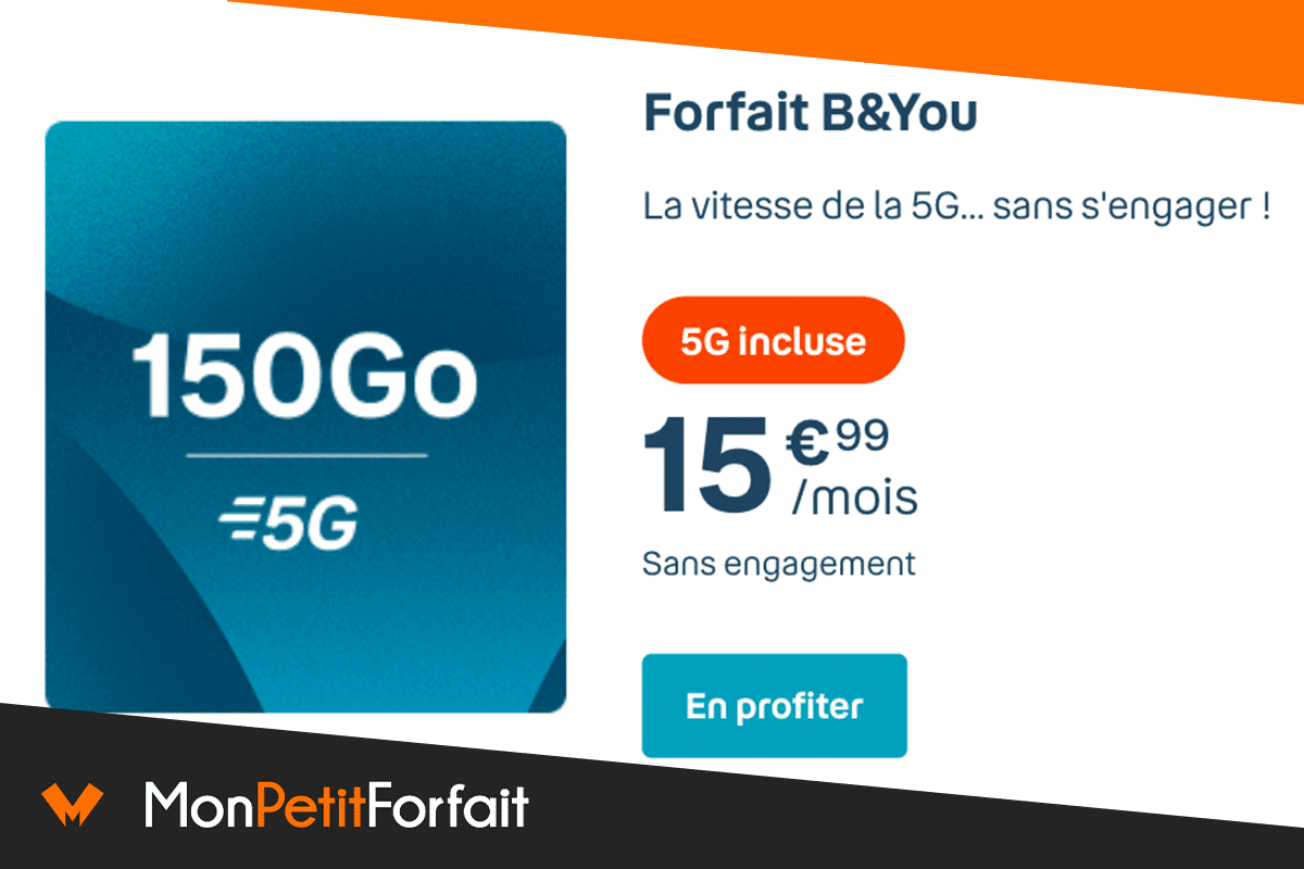 B&You : un forfait gratuit avec 100 Go à ne surtout pas manquer