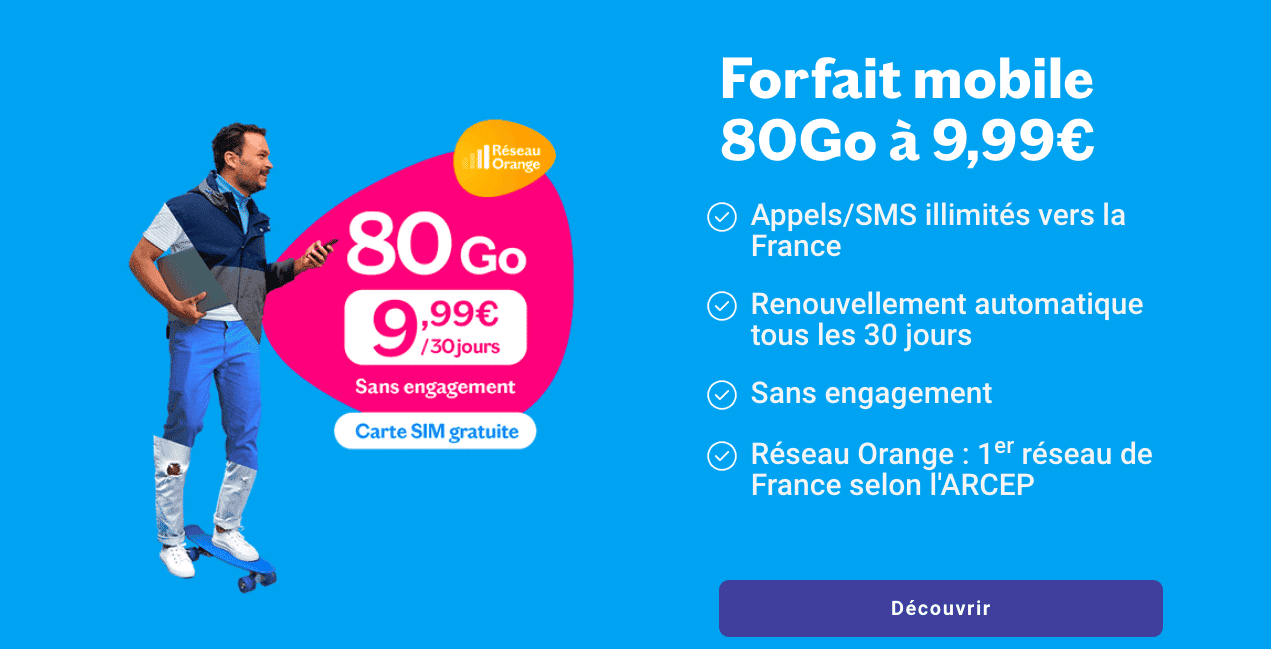 Duel de forfait en promo 80 Go entre Lebara et YouPrice dès 9,99€
