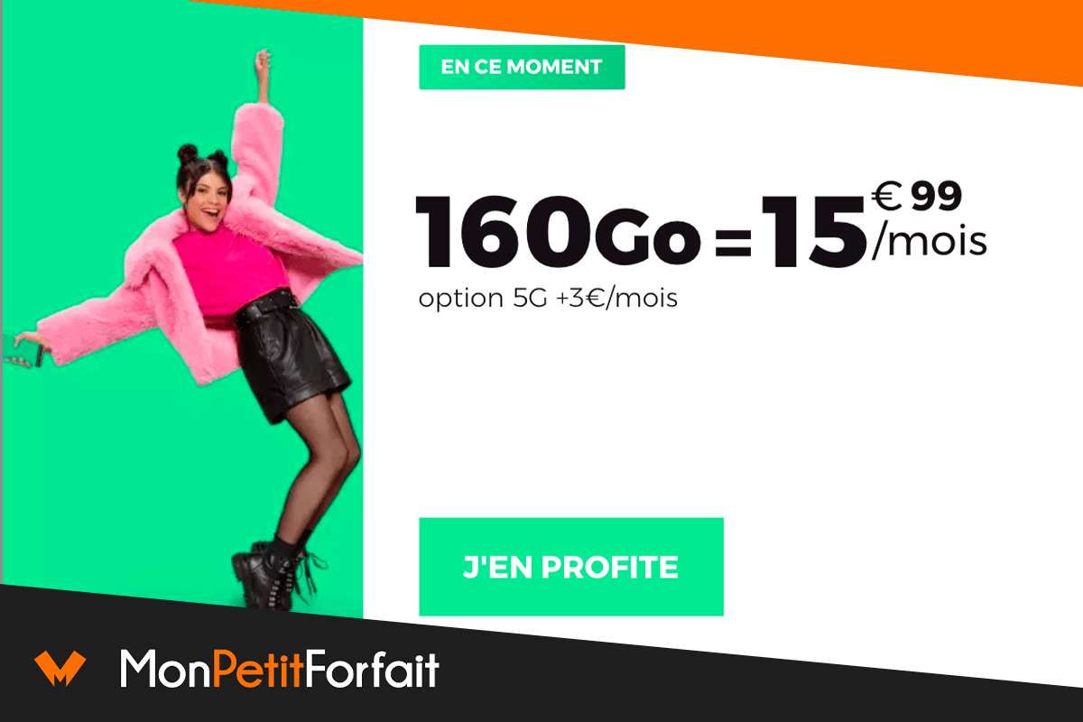 Nouveau forfait sans engagement RED by SFR : 160 Go à 16€