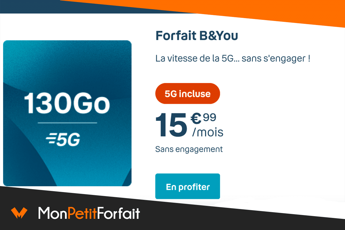 NRJ Mobile ou B&You, quel forfait 5G est le moins cher