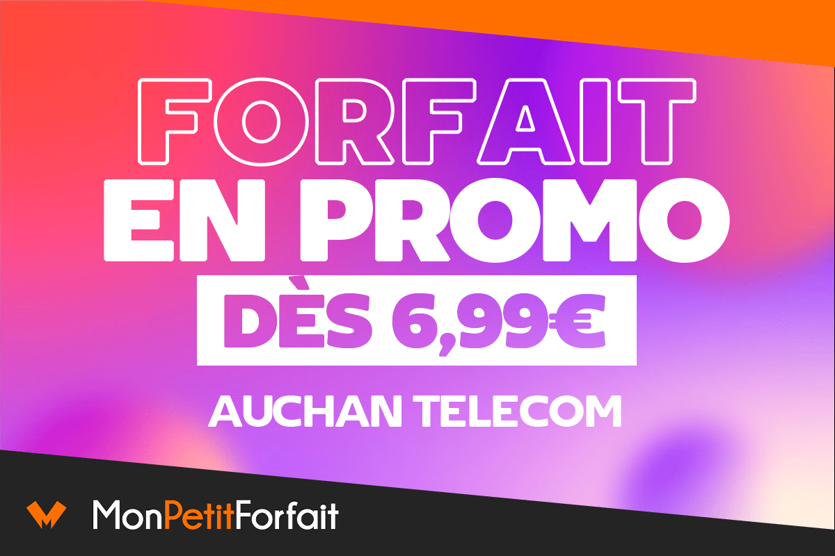Forfait en promo 30 ou 70 Go chez Auchan Telecom dès 7€/mois