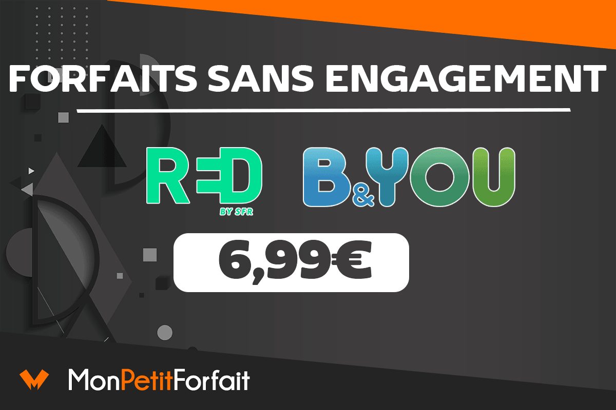 B&You vs RED by SFR : qui a le meilleur forfait en promo à 6,99€