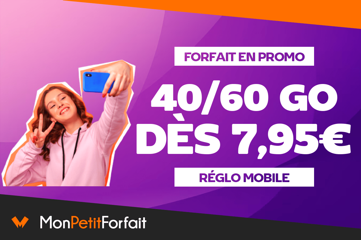 Duel de forfaits en promo 40 ou 60 Go chez Réglo Mobile dès 8€