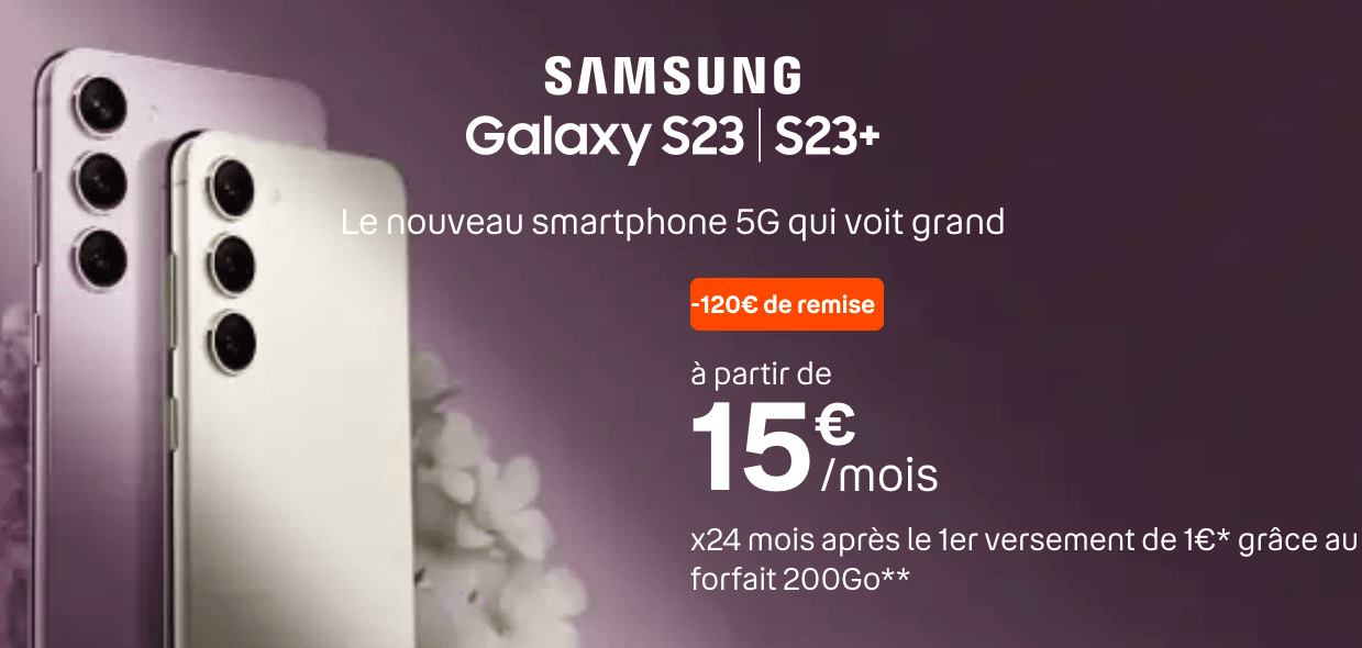 Bouygues ou SFR ? Le Galaxy S23 pas cher avec ces forfaits 5G