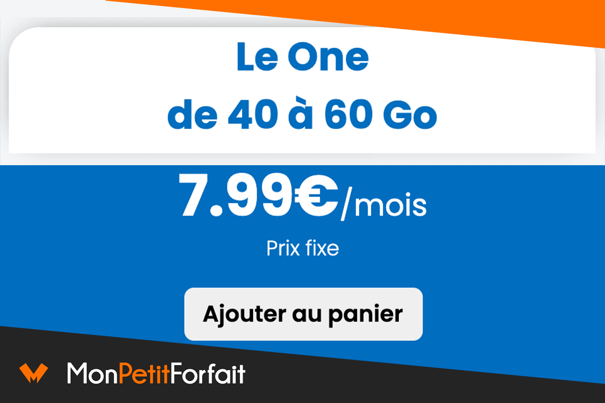 Deux forfaits mobiles 40 Go à 7,99€ : mais comment choisir