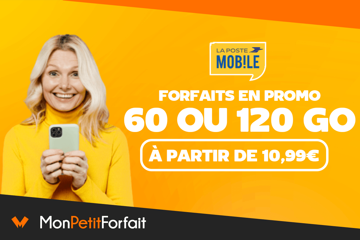 Forfait en promo : les offres de La Poste Mobile de 5 à 15€/mois