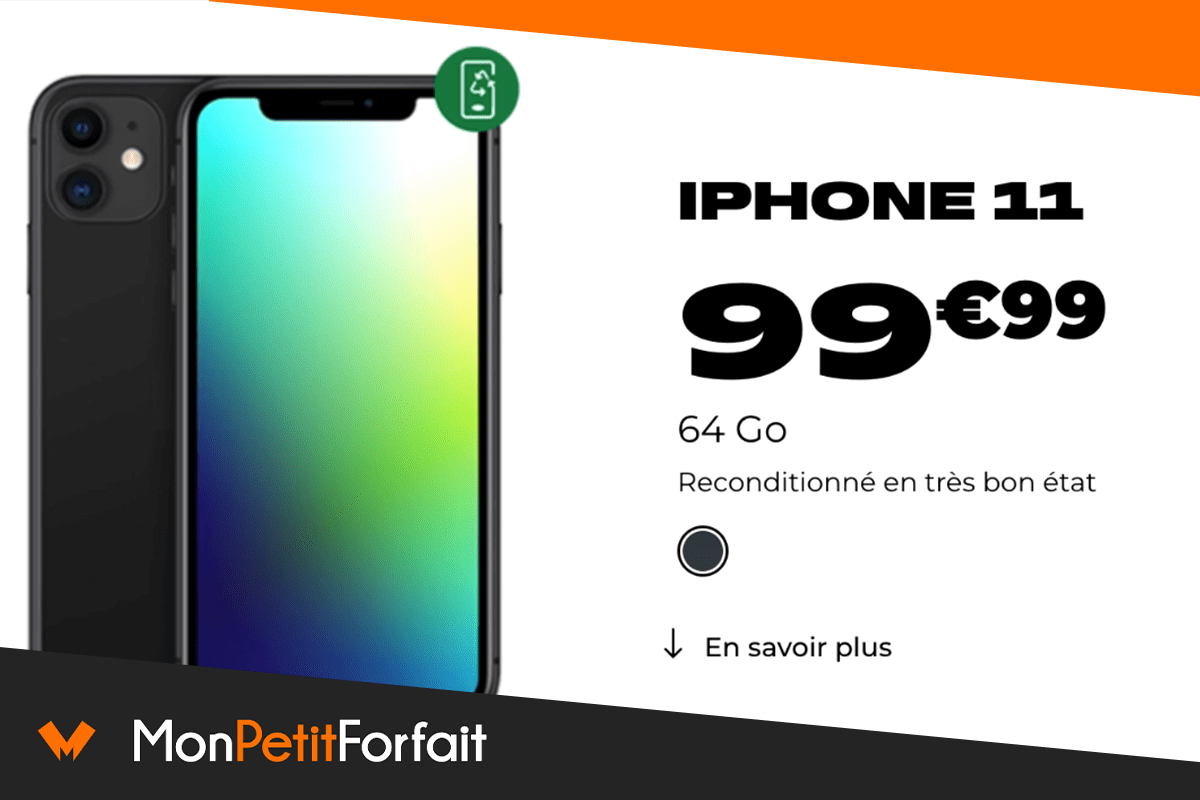 L'iPhone 11 disponible à 100€ + un forfait 100 Go chez NRJ Mobile